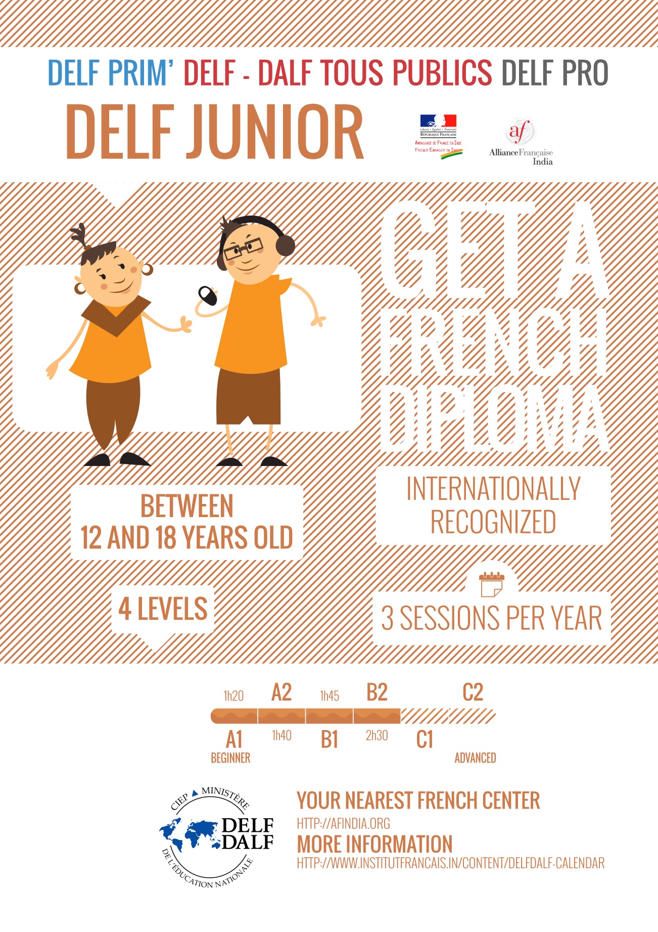 DELF Junior Poster IFI – Alliance française du Bengale